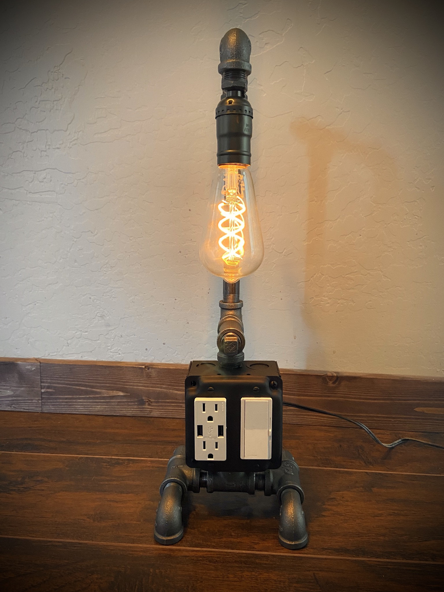 Industrial Pipe Lamp - Etsy