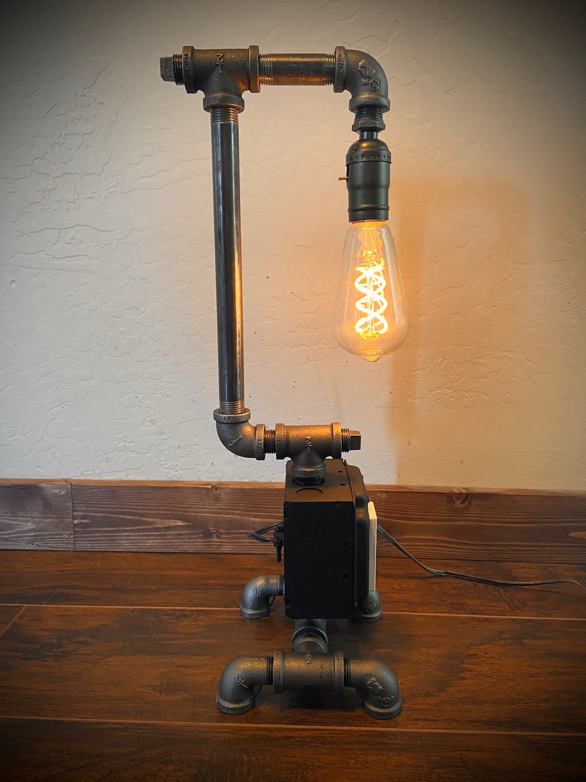 Industrial Pipe Lamp - Etsy