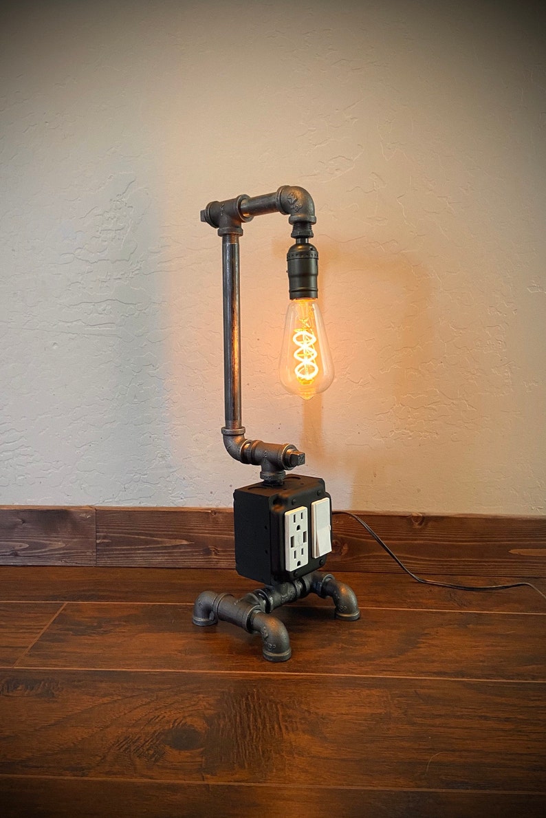 Industrial Pipe Lamp - Etsy