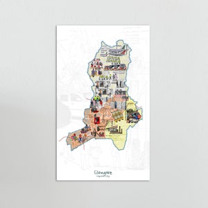 Map of Lilongwe, Malawi by Lerato Honde - Etsy