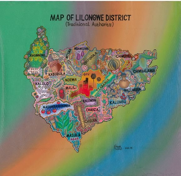 Map of Lilongwe, Malawi by George Mkumbula - Etsy