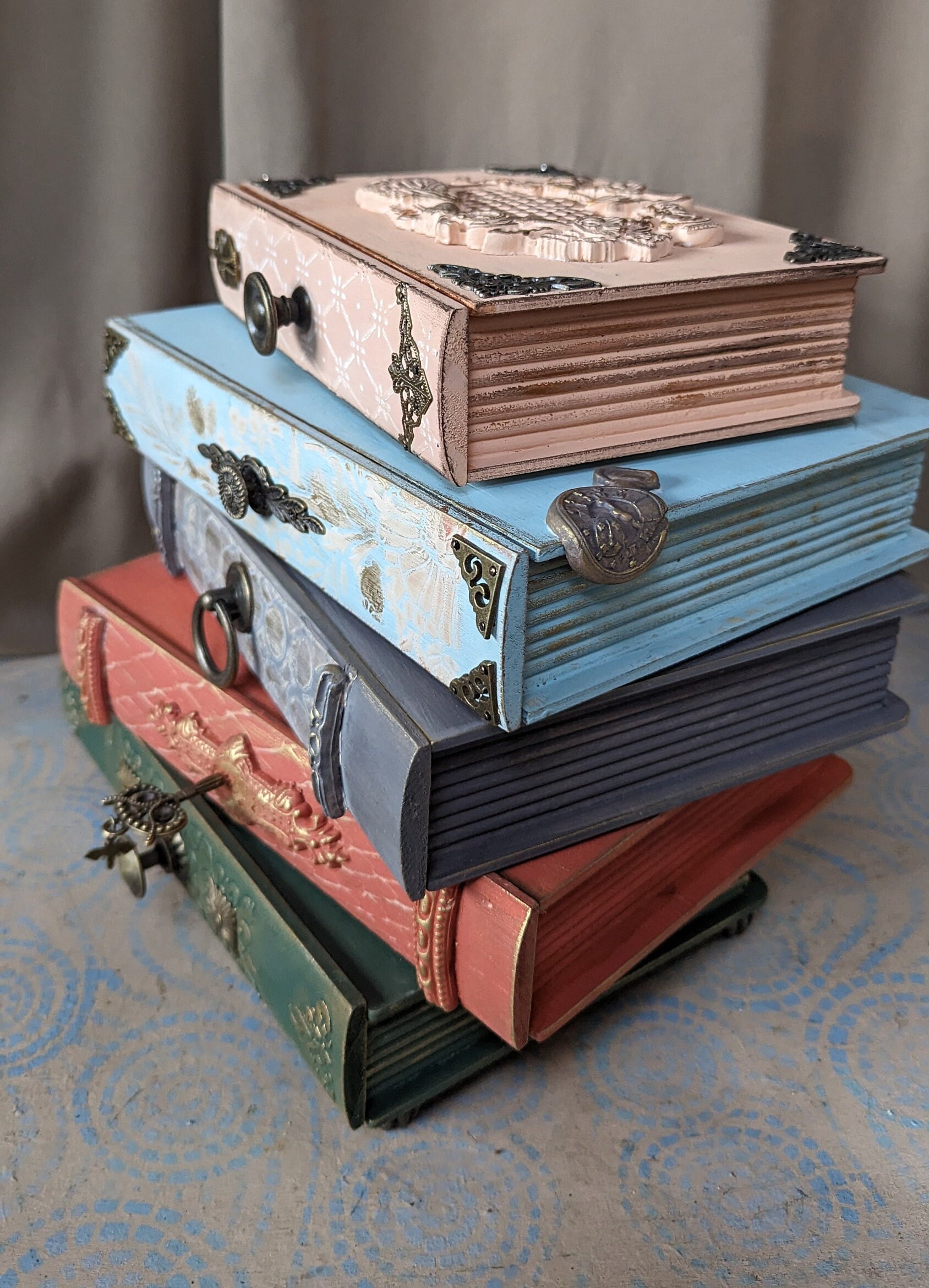 Chest of Drawers Apothecary Cabinet Book Box Trinket Book - Etsy