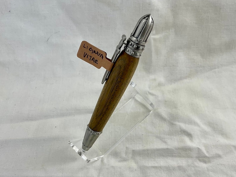 Hand Turned Knight's Armor Pen - Lignum Vitae - Etsy