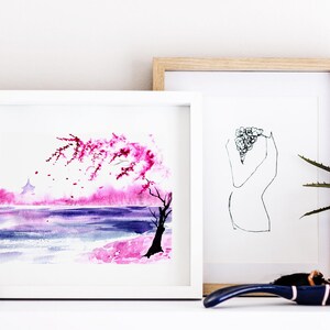 Spring Landscape DIY Artwork for Wall Art and Home Décor - Watercolor ...