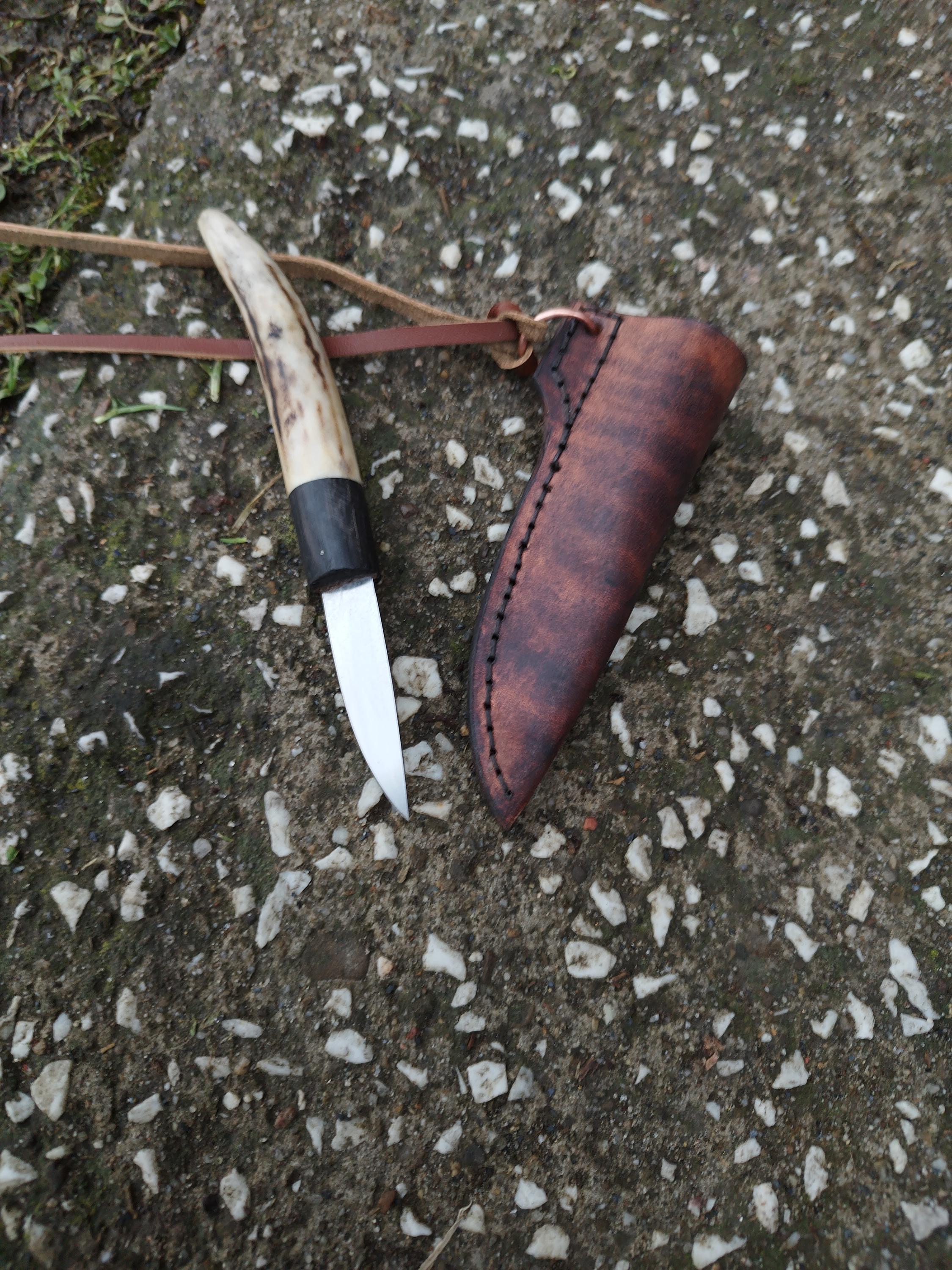Small Medieval Neck Knife With Scabbard - Etsy