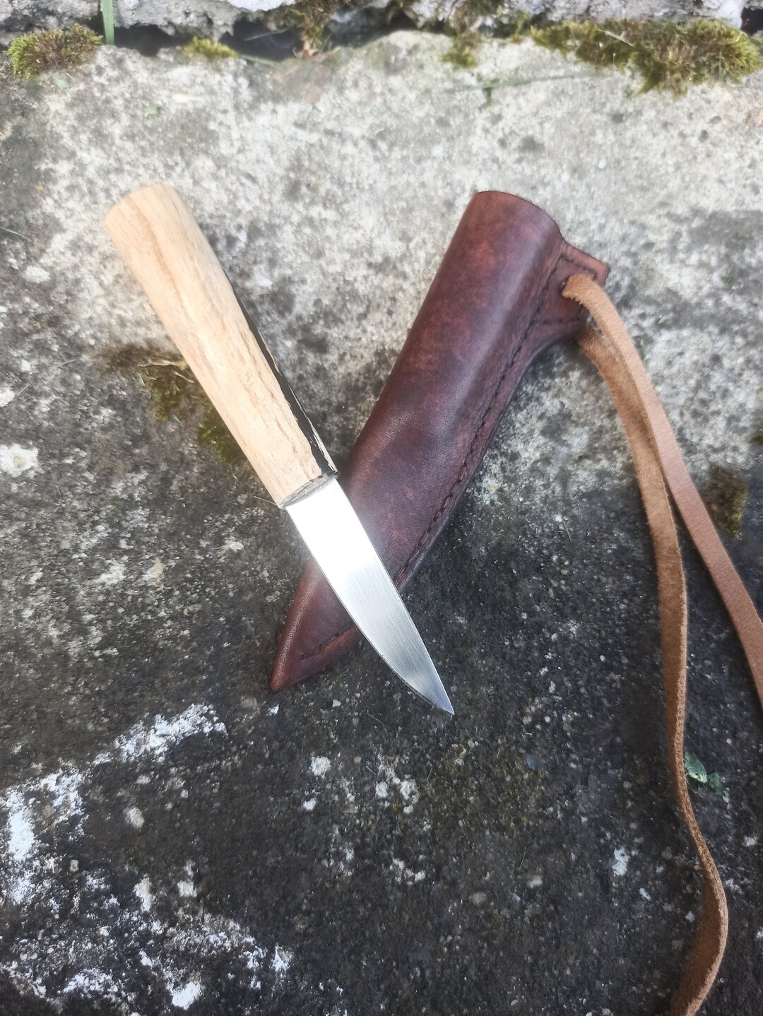 Small Medieval Neck Knife With Scabbard - Etsy