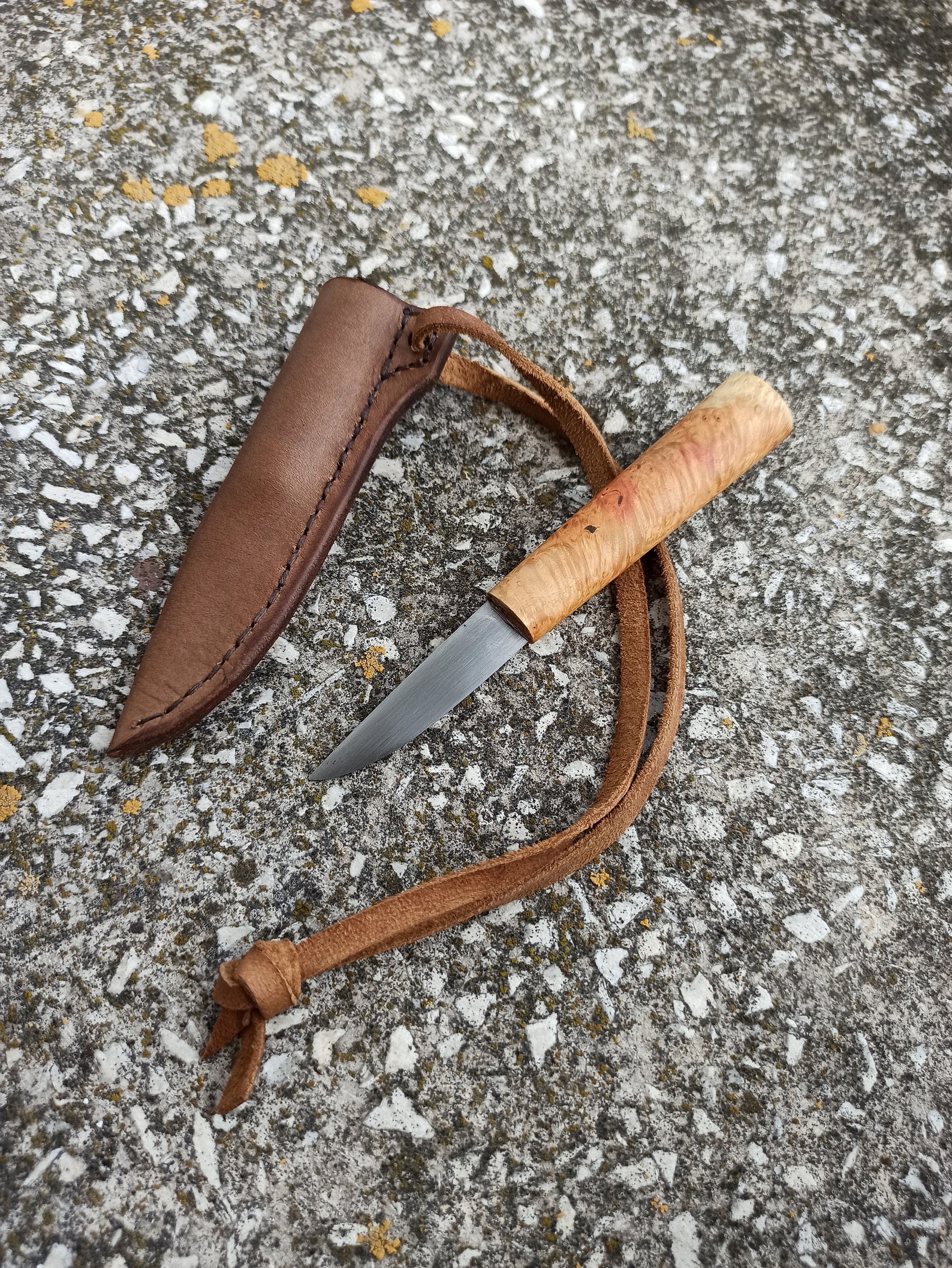 Small Medieval Neck Knife With Scabbard - Etsy
