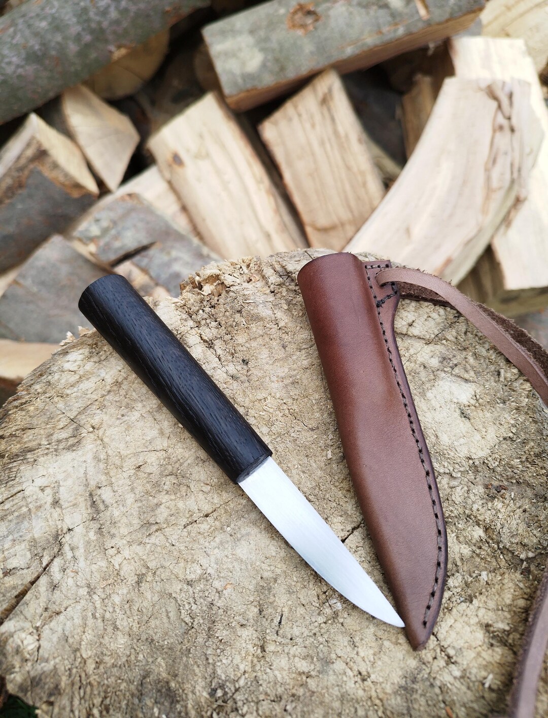 Small Medieval Neck Knife With Scabbard - Etsy