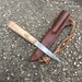 Medium Handmade Viking/slavic Knife With Leather Scabbard - Etsy