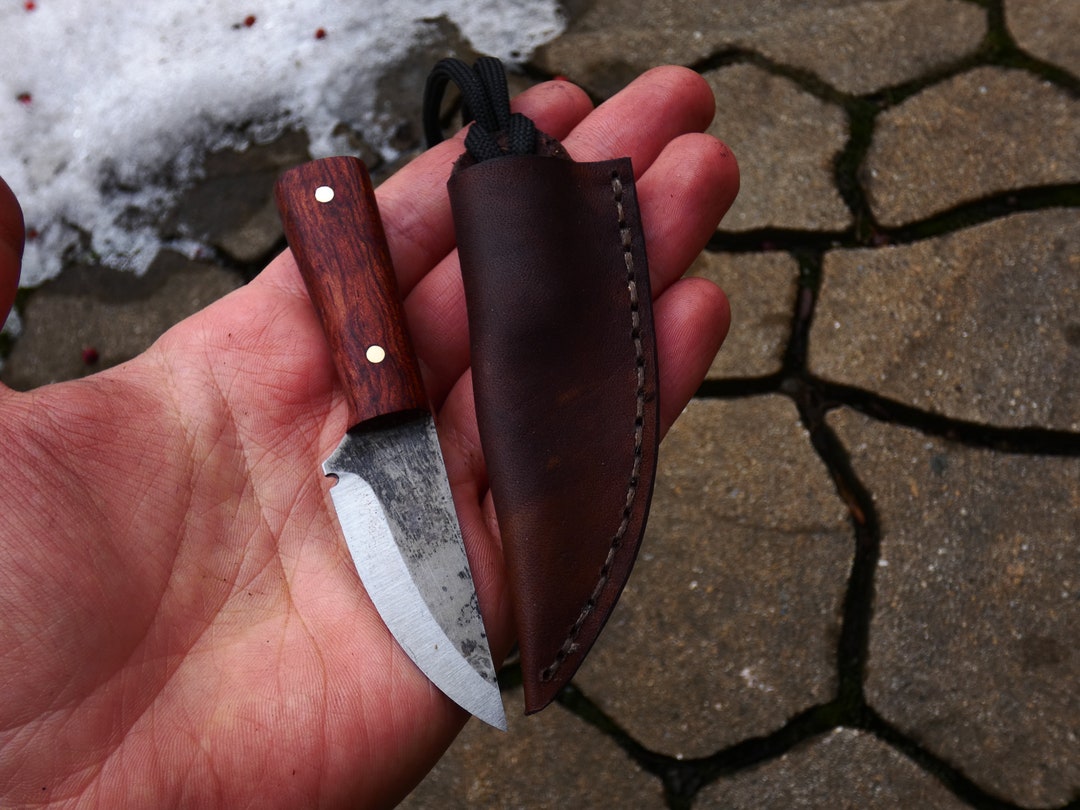 Small Custom EDC Pendant Handmade Recycled Utility Neck With Leather ...