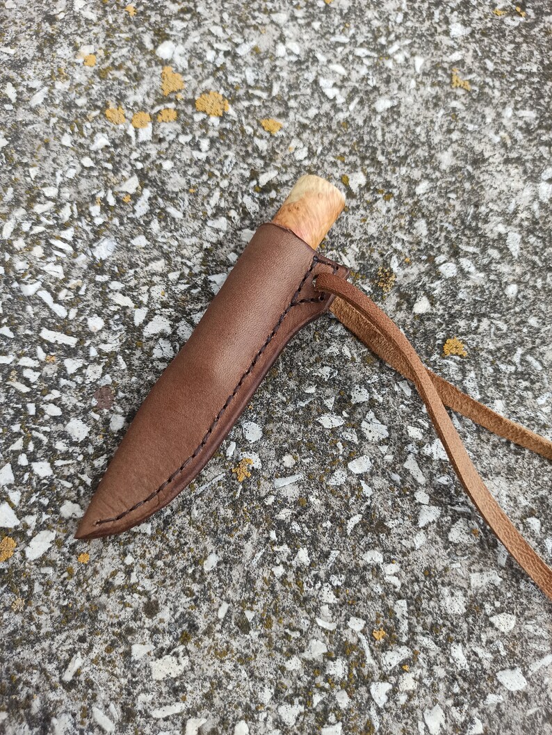 Small Medieval Neck Knife With Scabbard - Etsy