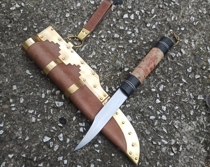 Small Medieval Neck Knife With Scabbard - Etsy Canada