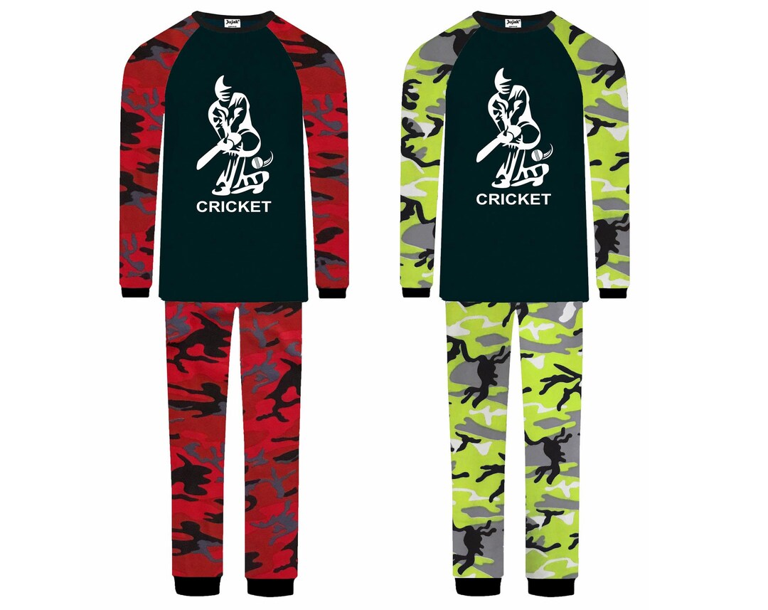 Boys Cricket Pyjamas Pjs Jujak Prestige Range - Etsy UK