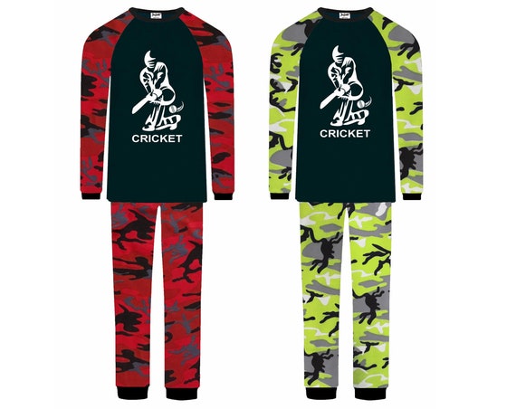 Boys Cricket Pyjamas Pjs Jujak Prestige Range - Etsy UK