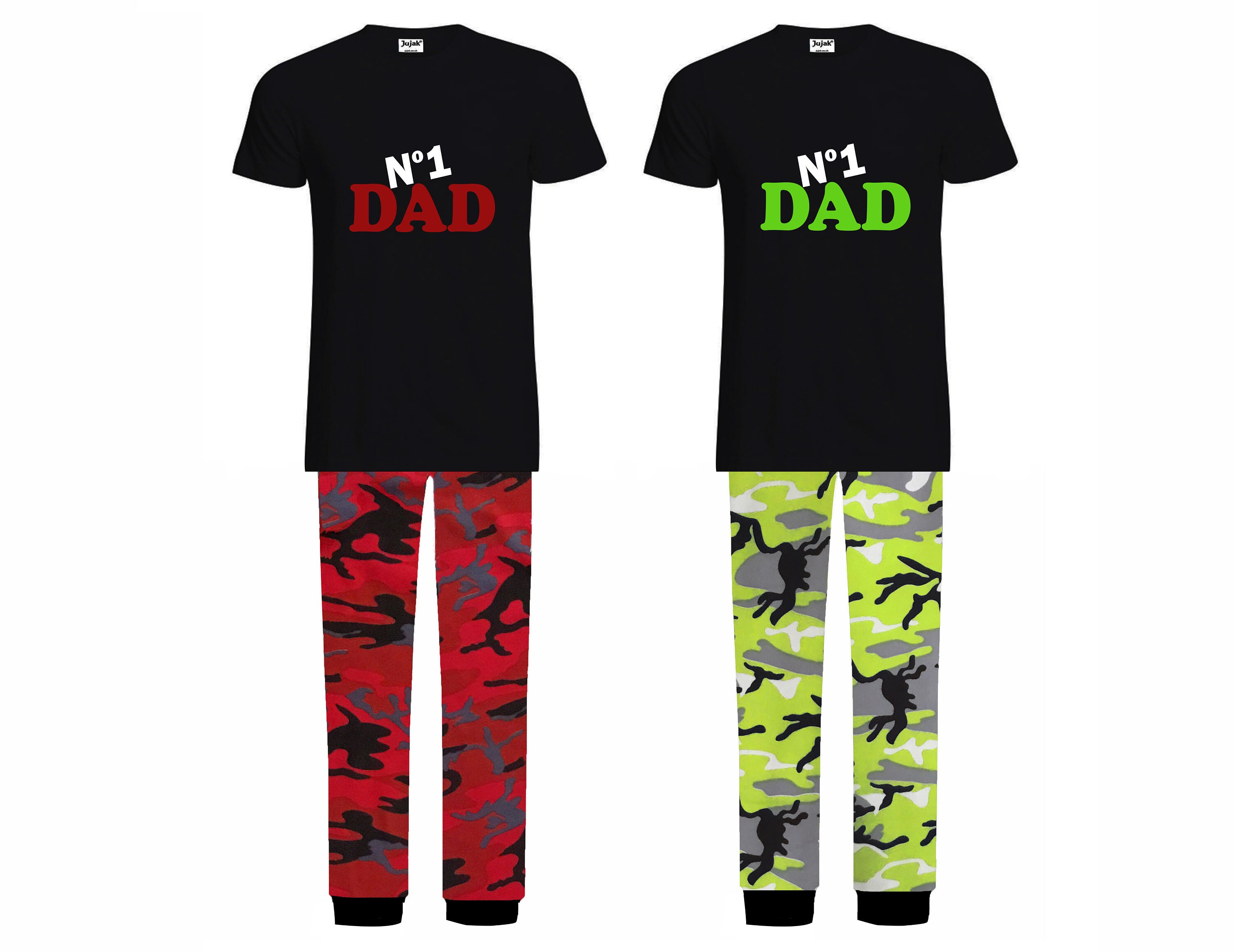 Mens No 1 Dad Pyjamas Pjs Loungewear Cotton - Prestige Range - Etsy