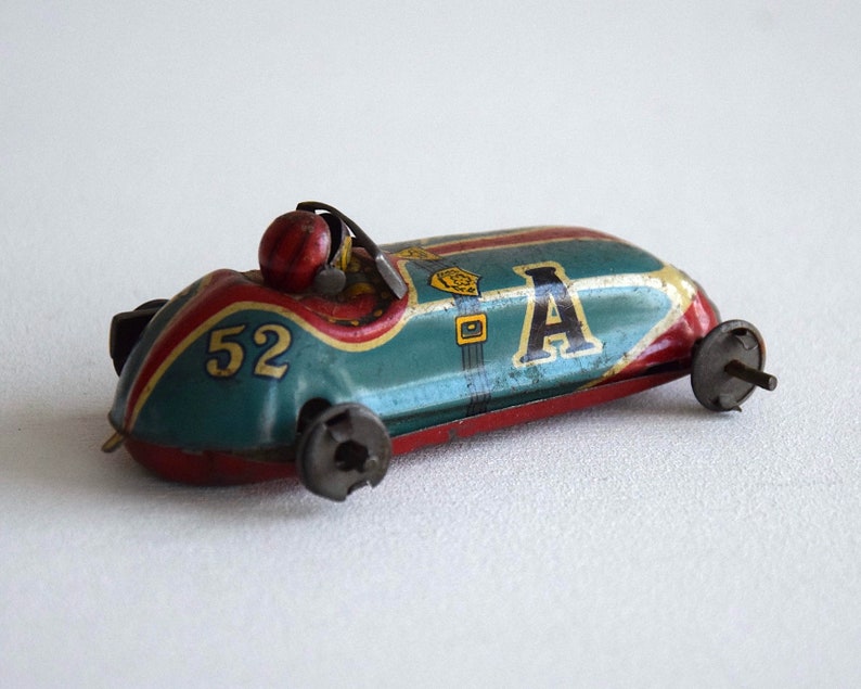 1950s Japanese rocket A52 Tin Toy Racing Car - Etsy