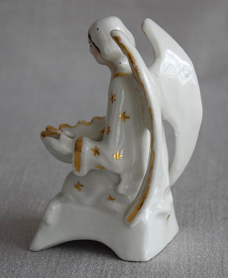 19th Century "kneeling Angel Holding Shell" Holy Water Font - Hand ...