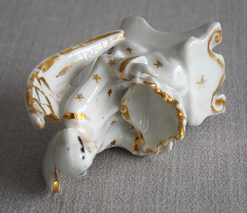 19th Century "kneeling Angel Holding Shell" Holy Water Font - Hand ...