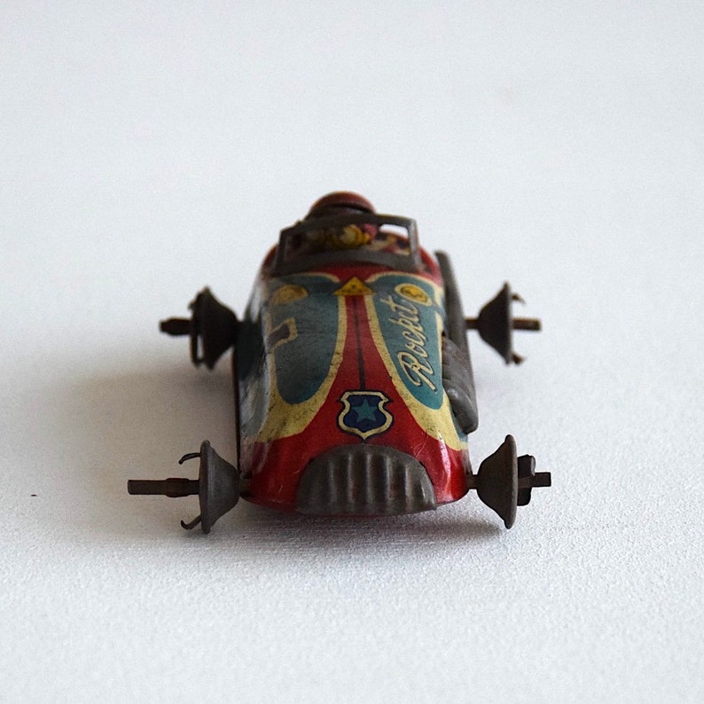 1950s Japanese rocket A52 Tin Toy Racing Car - Etsy