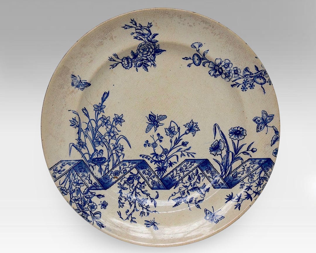 19th Century English "james Gildea" Ceramic Plate - Hannover J.G ...