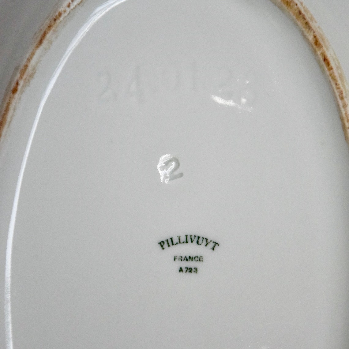 French "pillivuyt" White Porcelain Oval Serving Bowl - Made in France ...