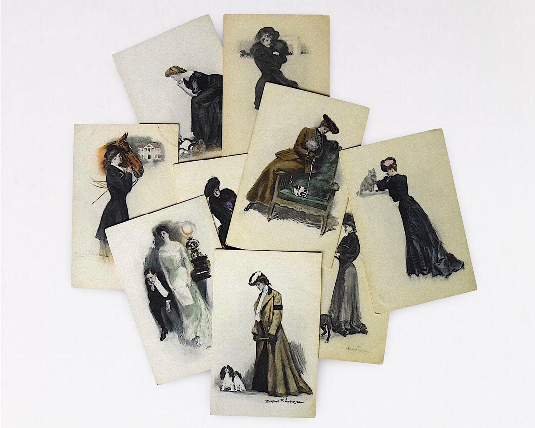 Early 1900s "clarence F. Underwood" Postcards (9) - Max Munk - M.M ...