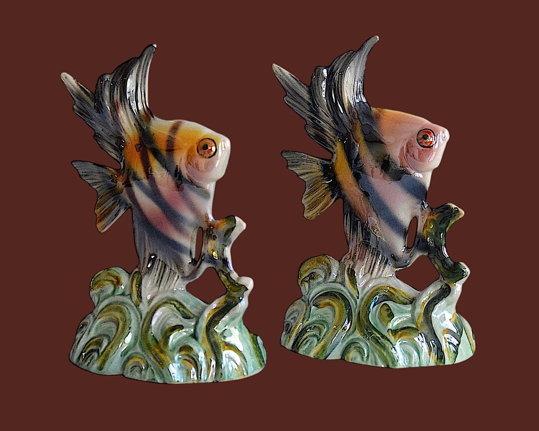 Art Deco Belgian hubert Bequet Hand Painted Faience lusterware Pair ...