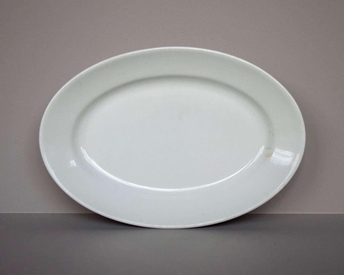 French "pillivuyt" White Porcelain Oval Serving Bowl - Made in France ...