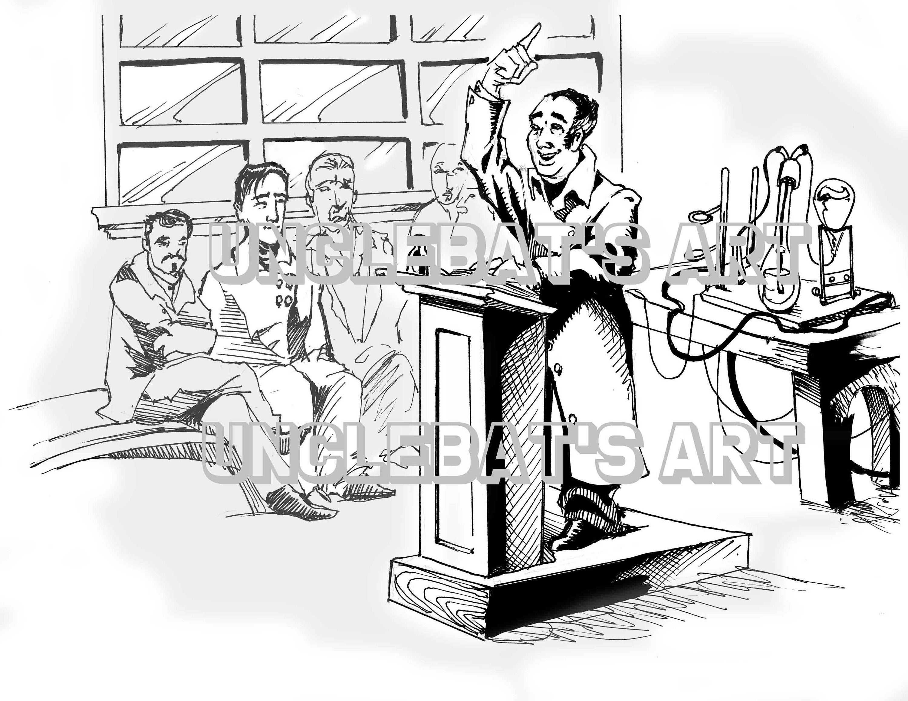 Frankenstein Pofessor Waldman Printable Digital File Moody | Etsy