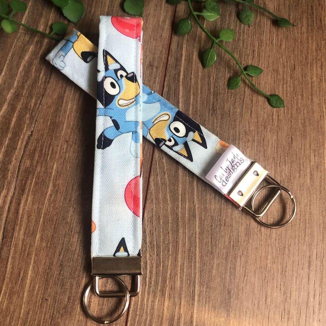 Bluey Heeler Key Fob / Bluey Print / Wristlet / Key Chain / - Etsy