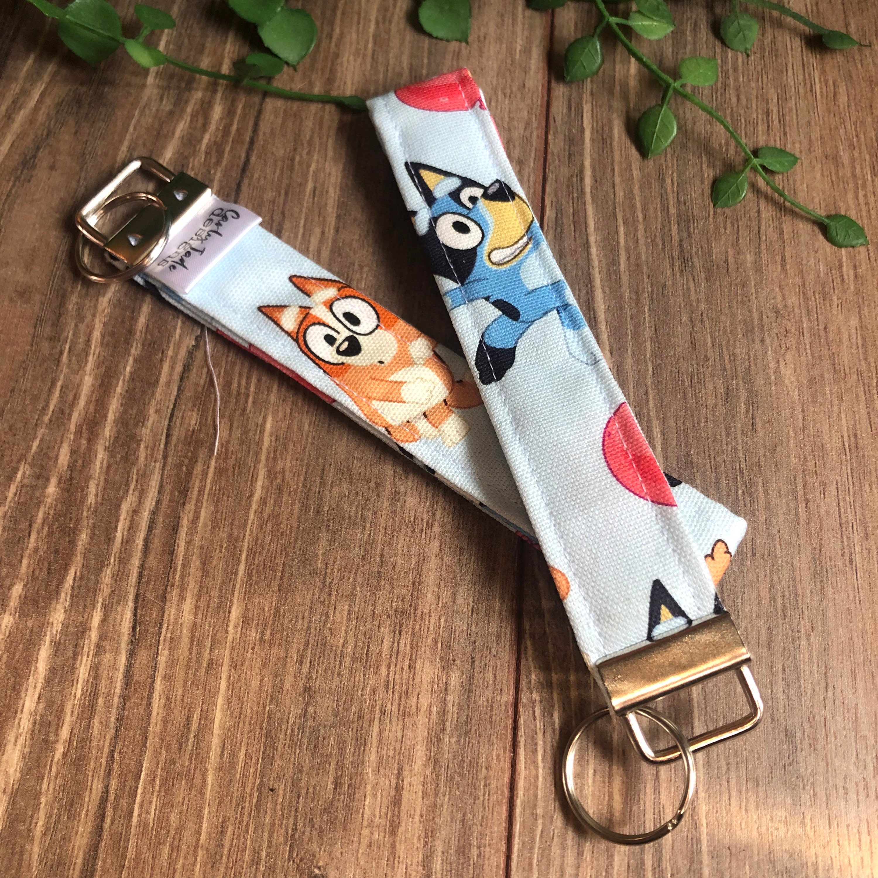 Bluey Heeler Key Fob / Bluey Print / Wristlet / Key Chain / - Etsy