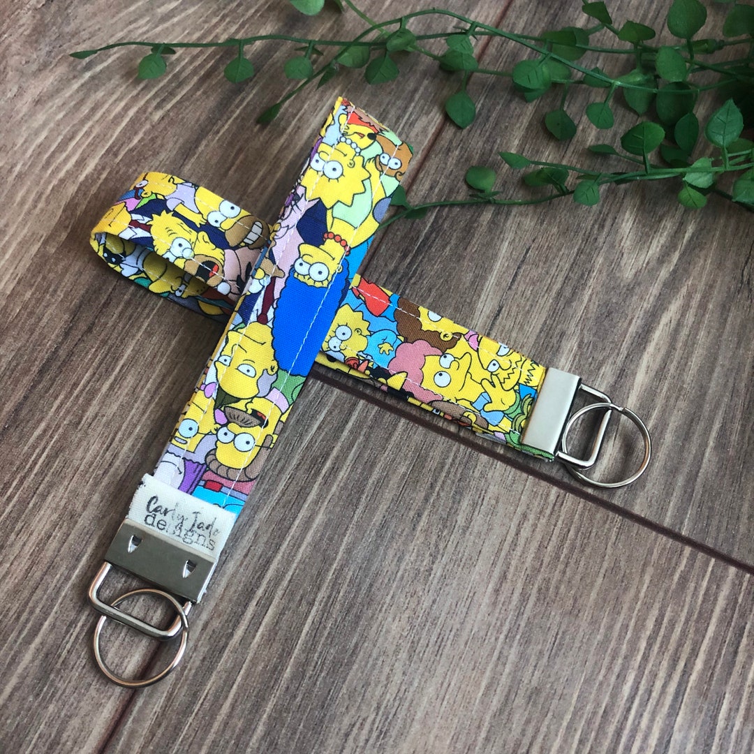 The Simpsons, Key Fob / Wristlet / Key Chain / Wrist Strap / Gifts for ...