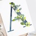 Watercolor Hydrangea Alphabet, Embellished Letters Numbers, Floral ...