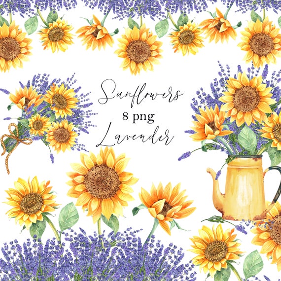 Sunflowers And Lilac