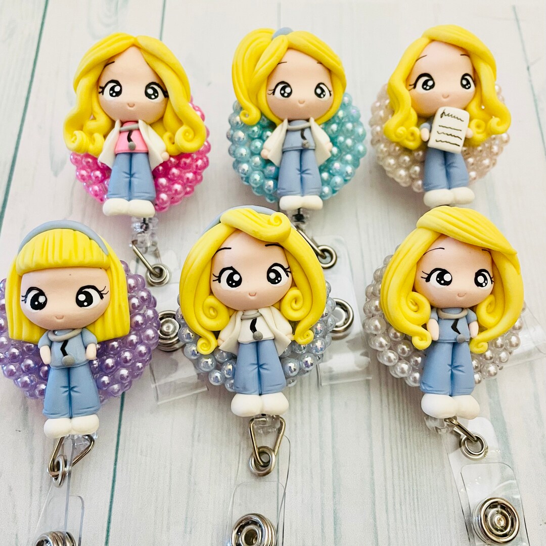 Blonde Doctor/nurse Badge Reel - Etsy