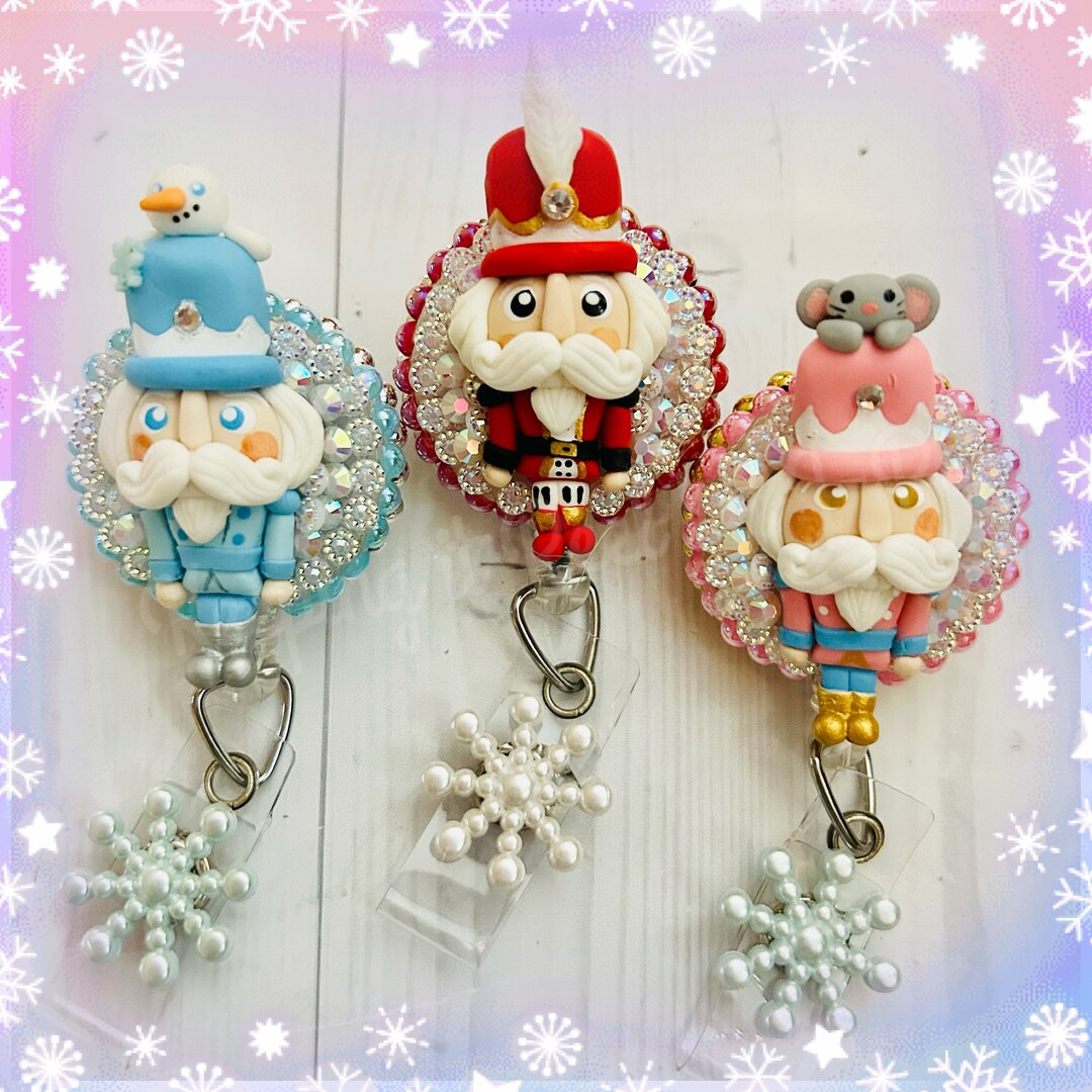 Nutcracker Christmas Badge Reel - Etsy