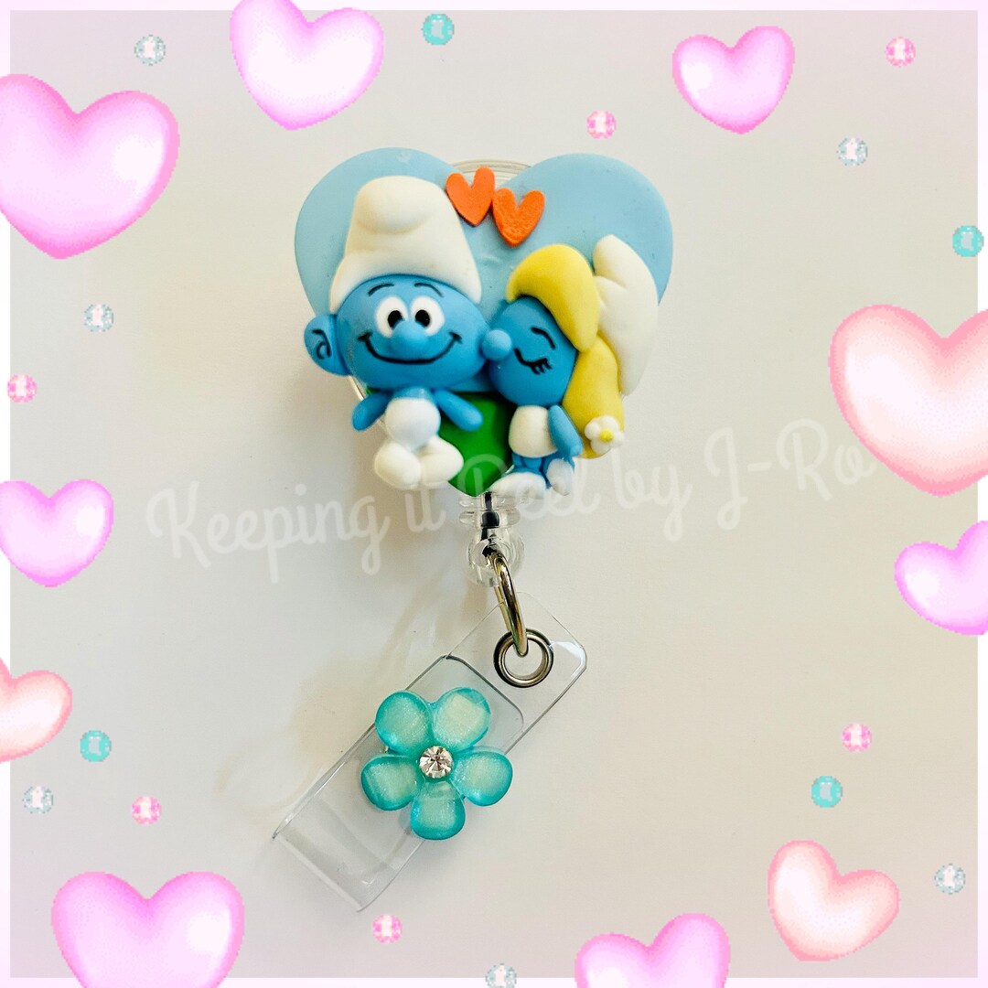 80s Blue Guys Cartoon Badge Reel - Etsy