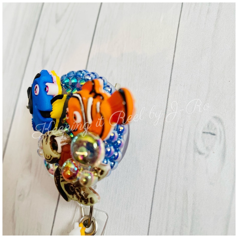 Finding Nemo Themed Badge Reel - Etsy Finding Nemo Themed Badge Reel - Etsy