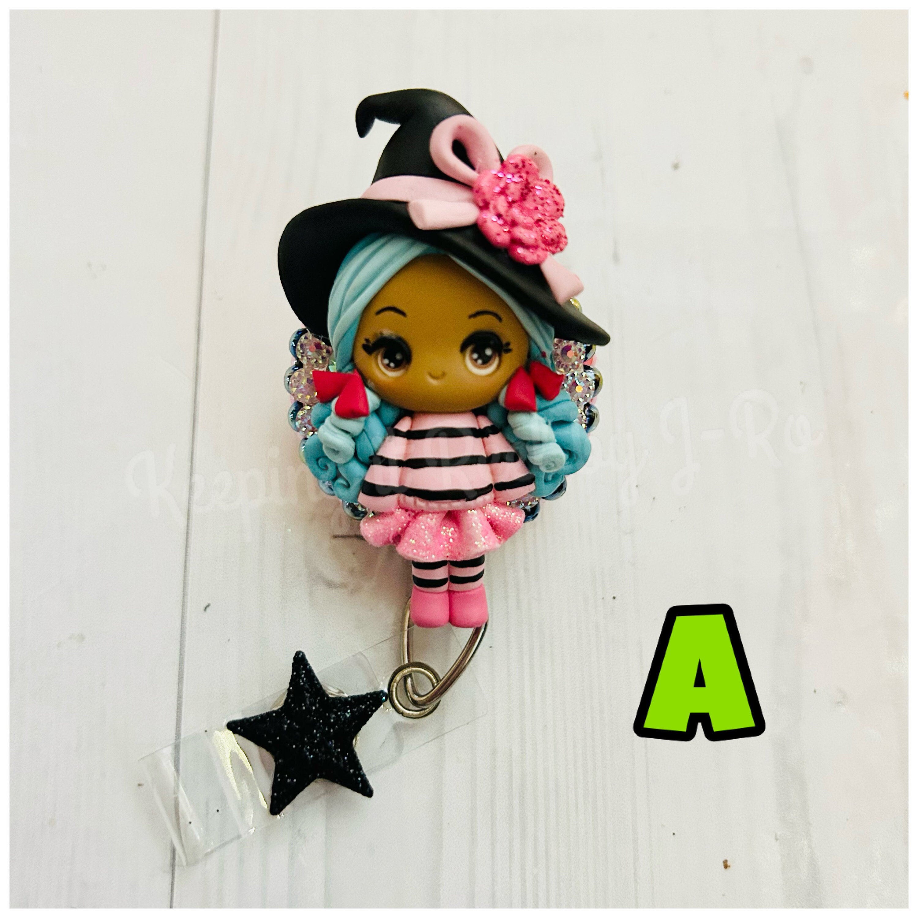 Sister Witch With Dark Skin Themed Badge Reel - Etsy