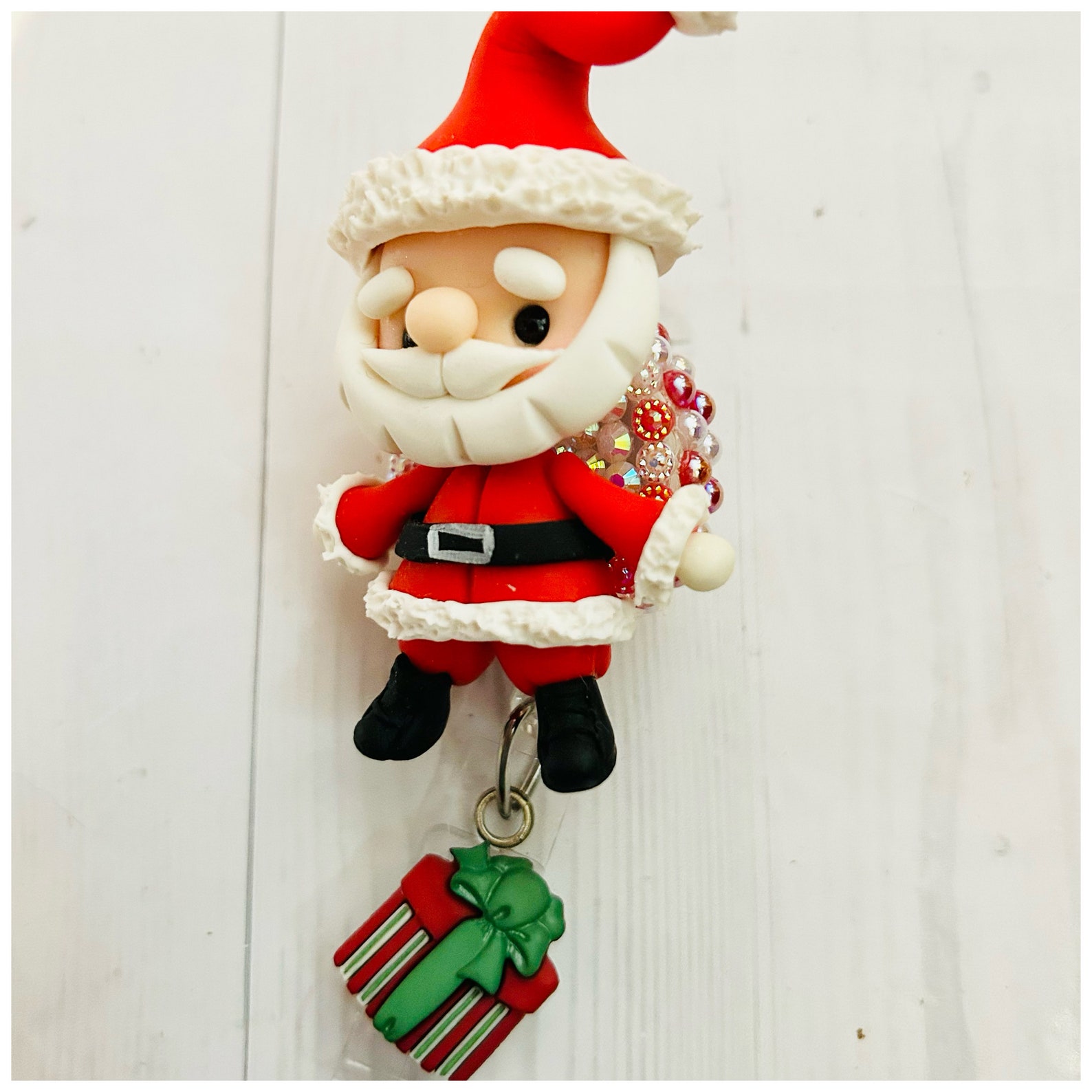 Jumbo Santa Badge Reel: Christmas Work Accessory - Etsy