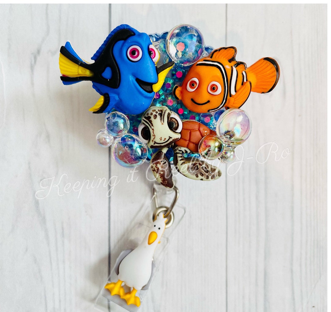 Finding Nemo Themed Badge Reel - Etsy Finding Nemo Themed Badge Reel - Etsy