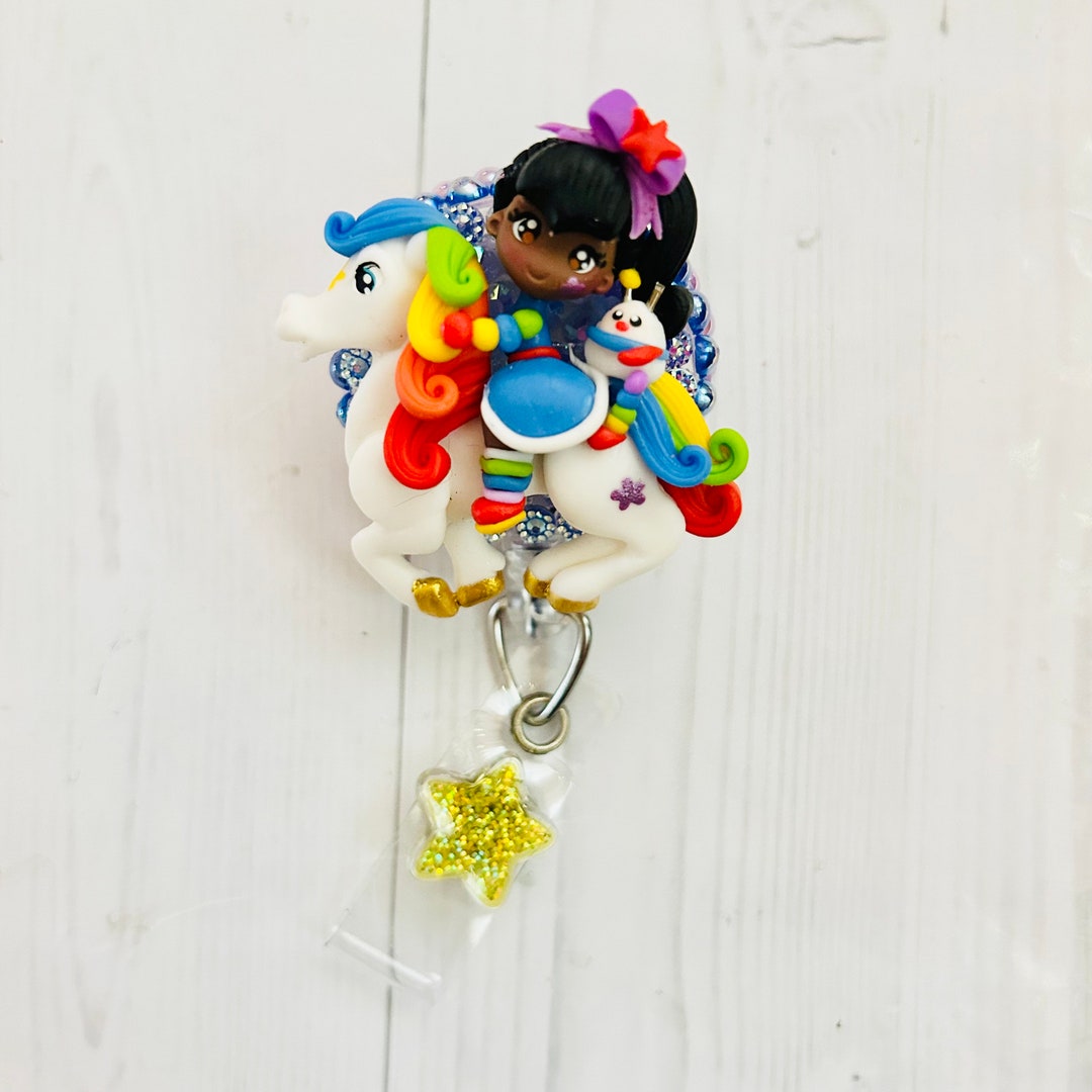Mini Rainbow Princess Girl With Horse - Etsy