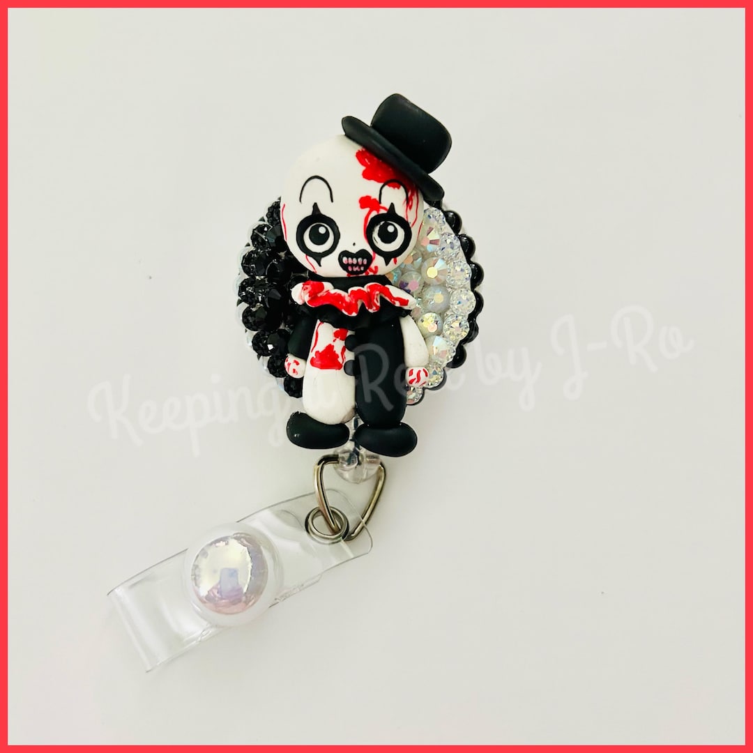 Terrifying Horror Clown Themed Badge Reel - Etsy