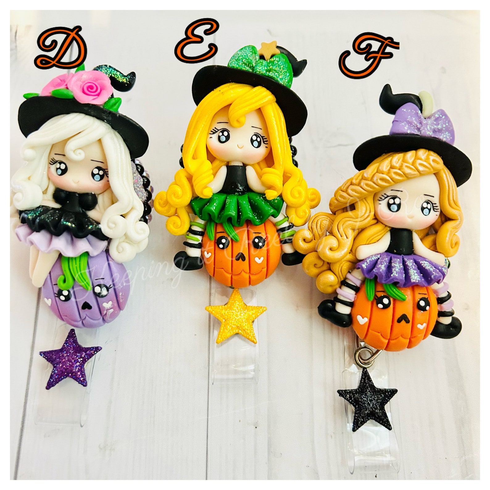 Halloween Witch Badge Reel - Etsy