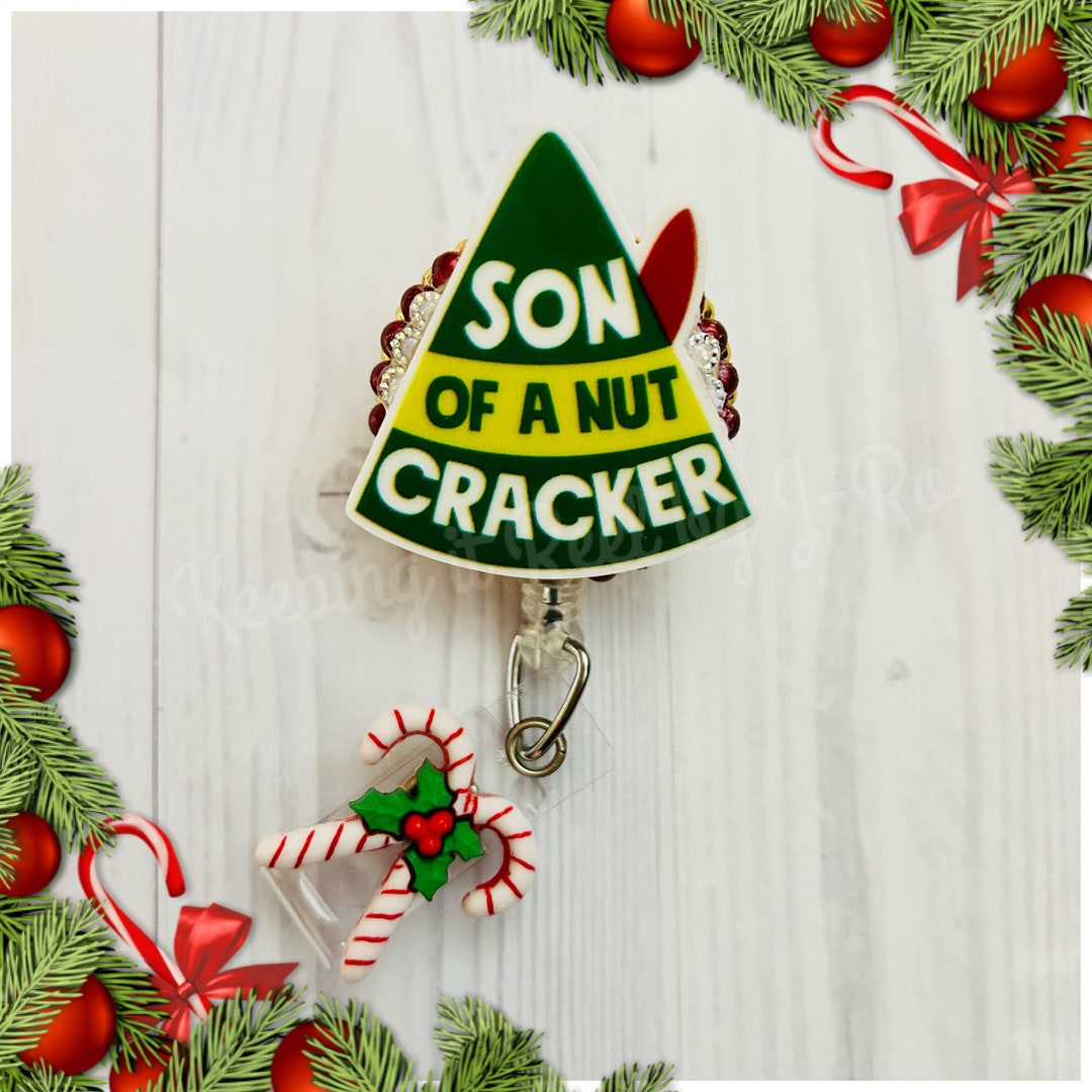 Elf Son of a Nutcracker Themed Badge Reel - Etsy