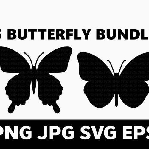 Fluttering Butterflies SVG Butterfly SVG Cut Table - Etsy