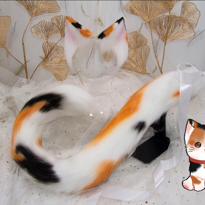 Calico Cat Tail Therian - Etsy