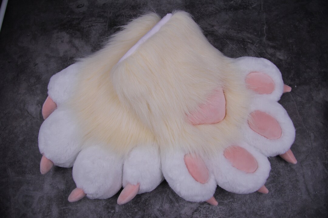 Creme Wolf / Creme Cat Paw / Creme Fur Paw - Etsy