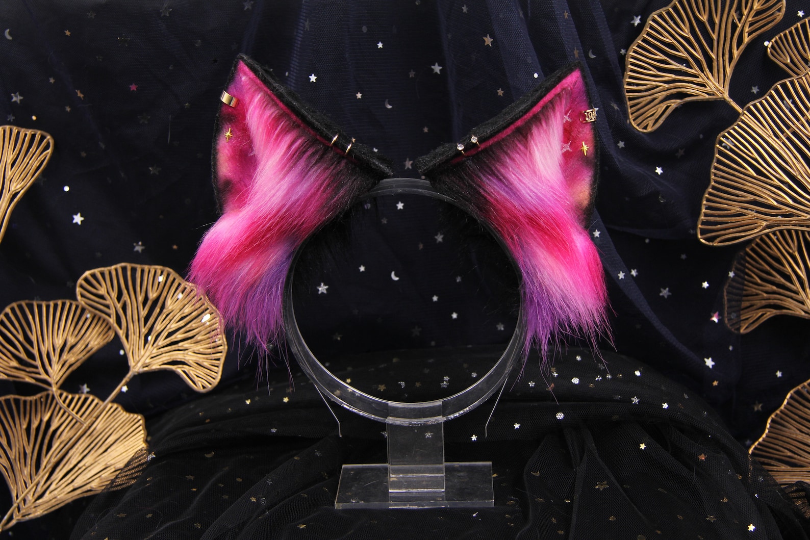 Fancy Fox Ears Set Galaxy Collections red - Etsy