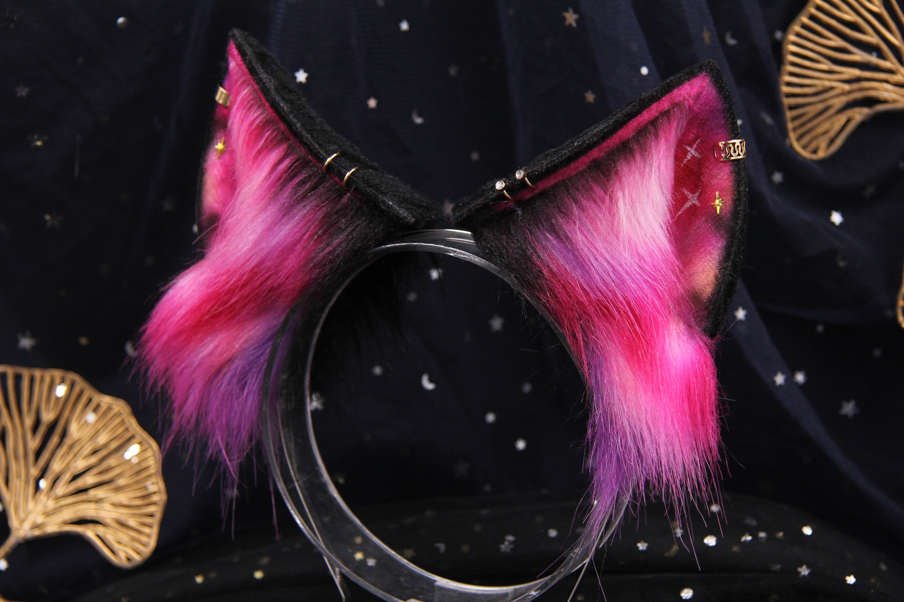 Fancy Fox Ears Set Galaxy Collections red - Etsy